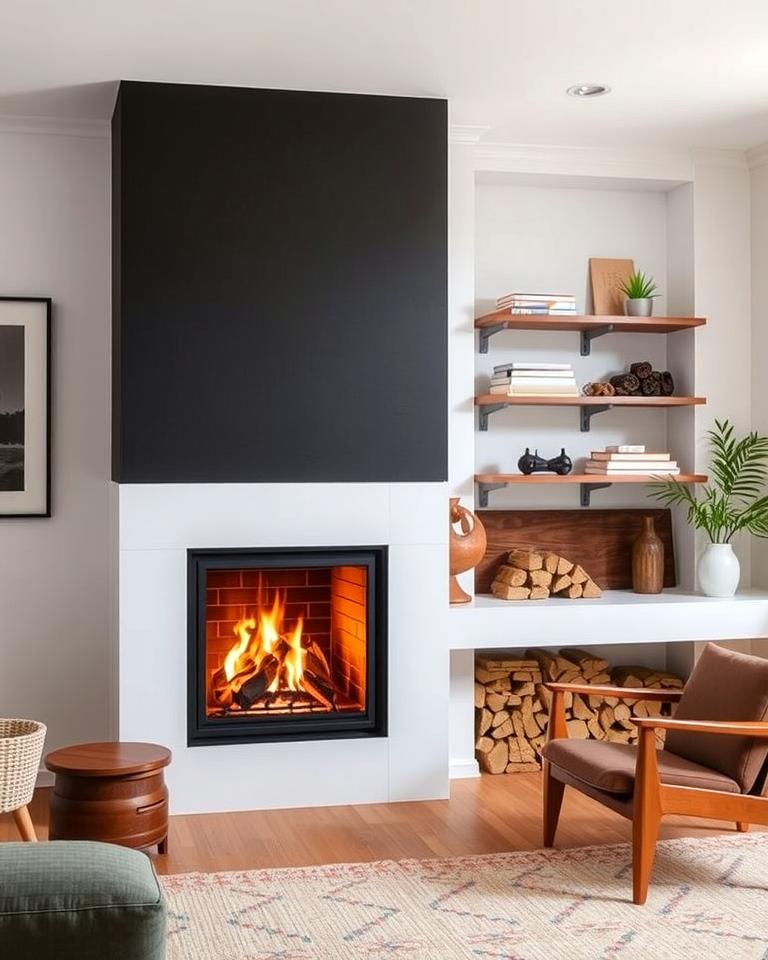 20 Mid-century Modern Fireplace Ideas for a Retro Look