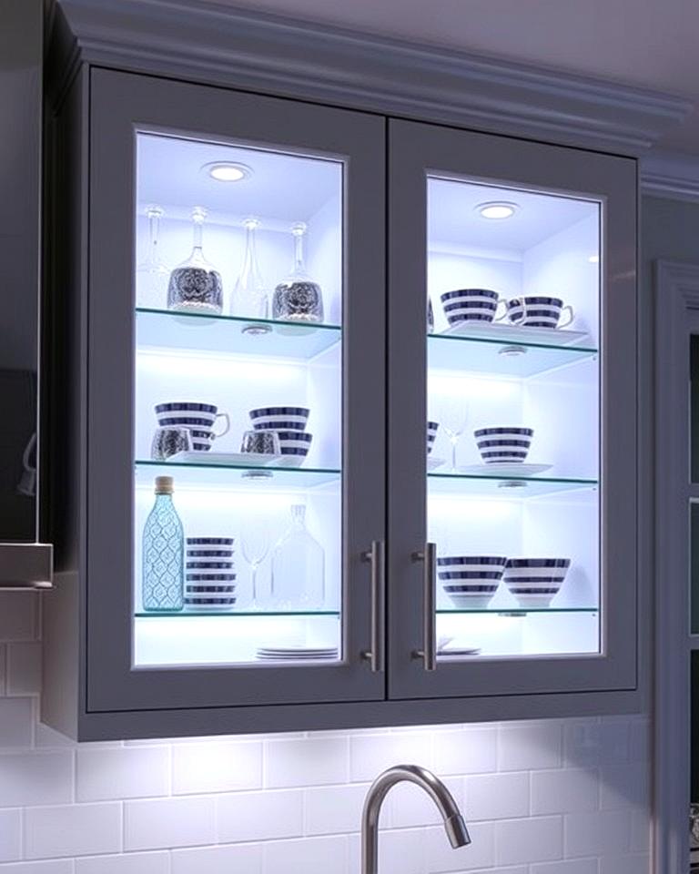 20 Modern Style Glass Kitchen Cabinets for a Sleek Look