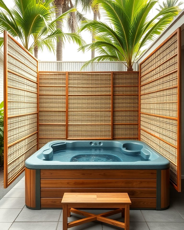 25 Backyard Hot Tub Privacy Ideas for Relaxing Spaces