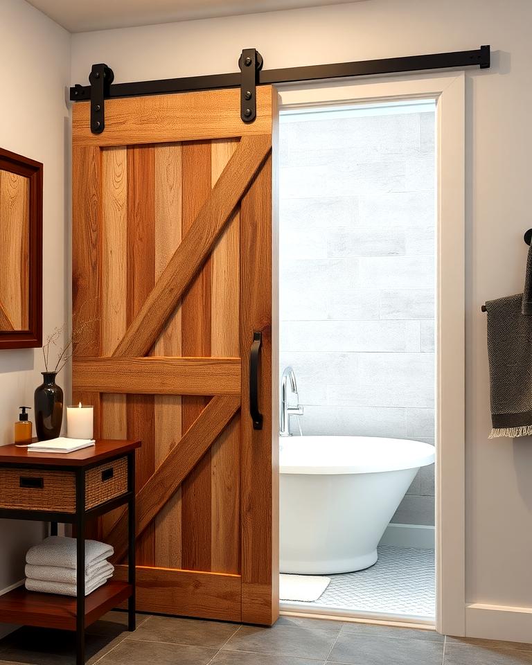 20 Bathroom Barn Door Ideas for Space Saving