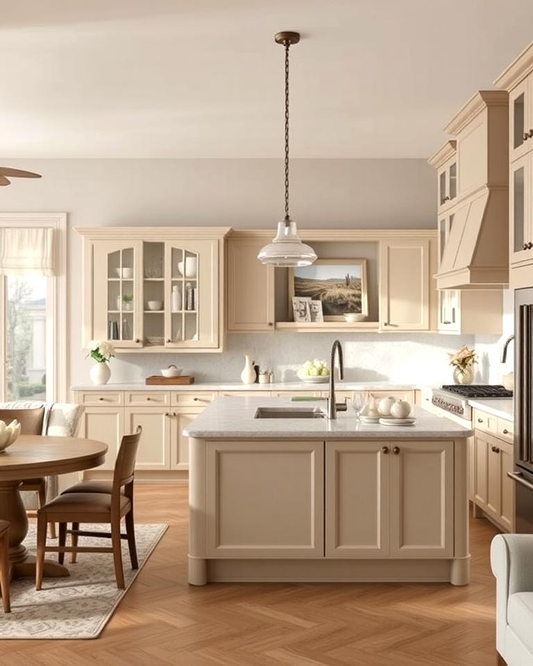 20 Kitchens With Beige Kitchen Cabinets for a Neutral and Elegant Look
