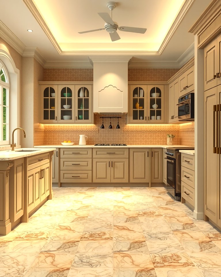 25 Marble Kitchen Floor Ideas for Timeless Elegance