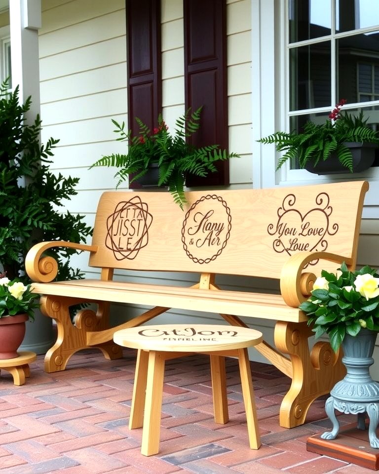 25 Front Porch Bench Ideas for a Welcoming Entrance