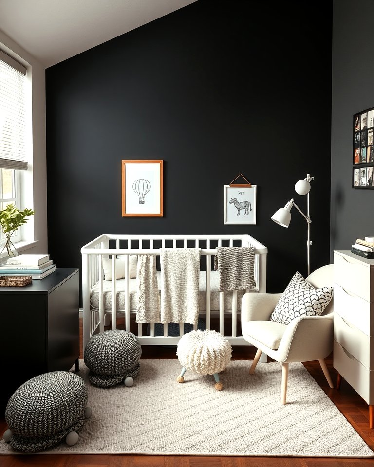 25 Black Nursery Ideas for Modern Baby Rooms