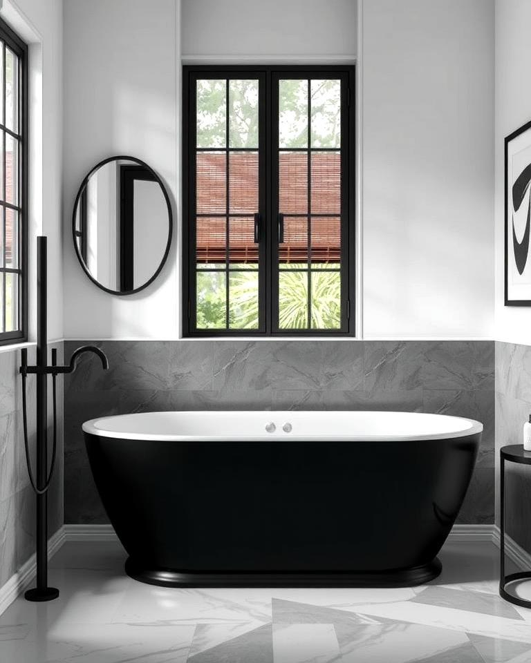 20 Bathroom With Black Fixtures Design Ideas