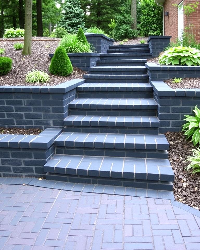 20 Black Brick Walkway Ideas for a Dramatic Entrance