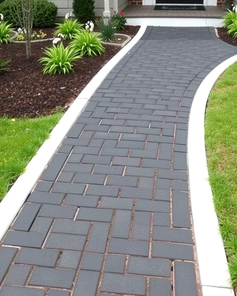 20 Black Brick Walkway Ideas for a Dramatic Entrance