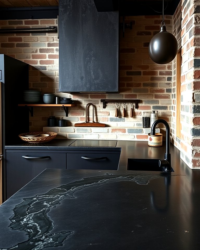 25 Black Kitchen Countertops for a Bold Statement