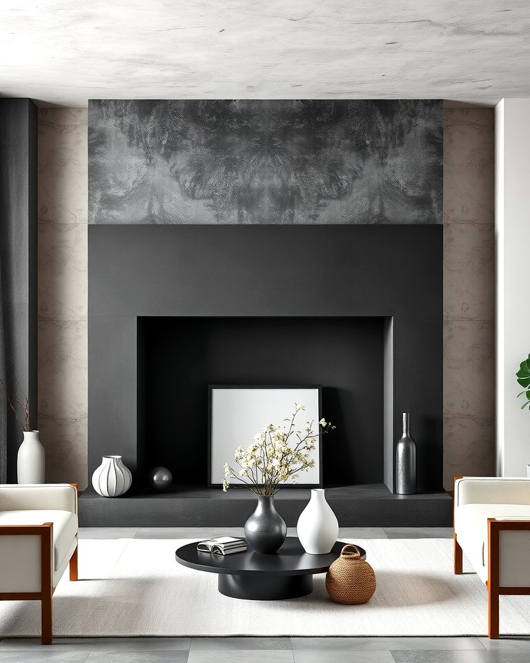 25 Black and White Fireplace Ideas for Timeless Elegance