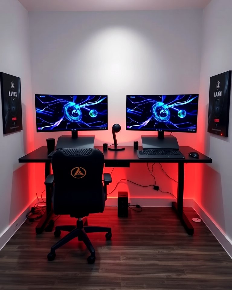 25 Sleek Black Gaming Room Ideas for Gamers