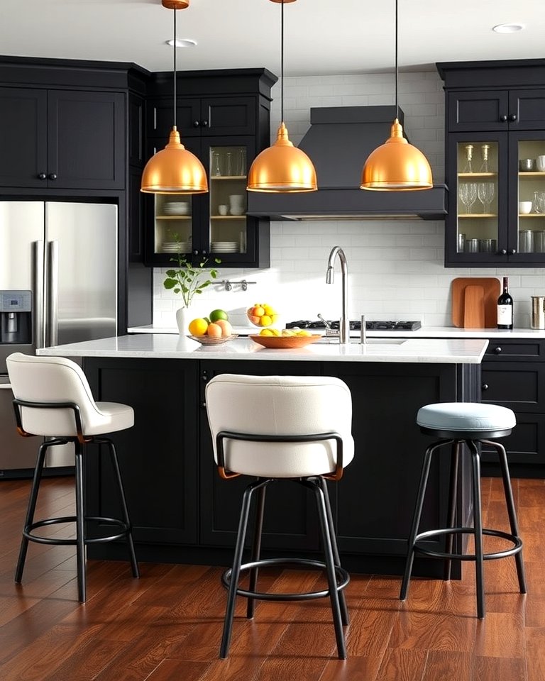 25 Sleek Black Kitchen Island Ideas for a Modern Kitchen