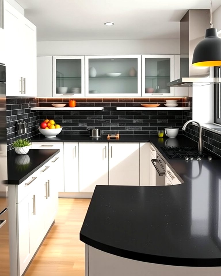 25 Black Kitchen Countertops for a Bold Statement