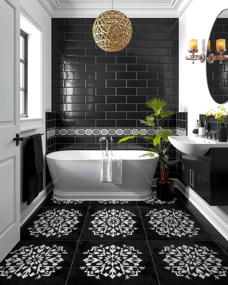 25 Black Floor Bathroom Ideas for a Bold Look