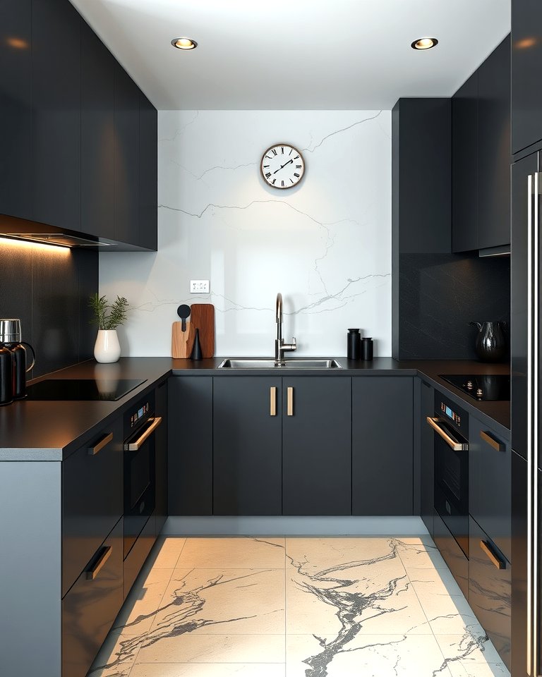 25 Black Kitchen Countertops for a Bold Statement