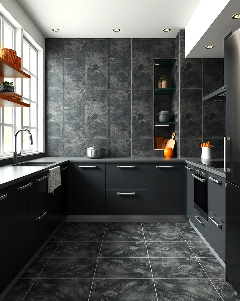 25 Black Kitchen Floor Ideas for a Sleek and Stylish Space