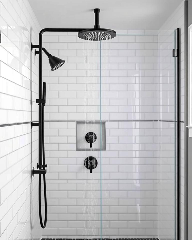 20 Bathroom With Black Fixtures Design Ideas