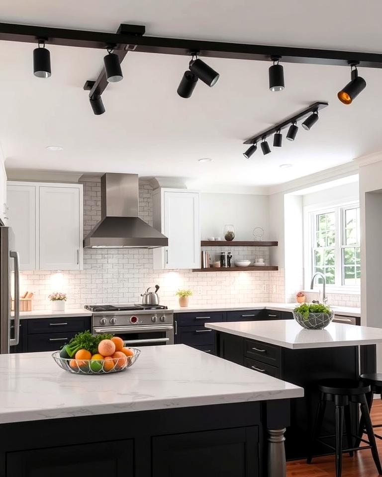 20 Kitchen Track Lighting Ideas for a Bright and Functional Space