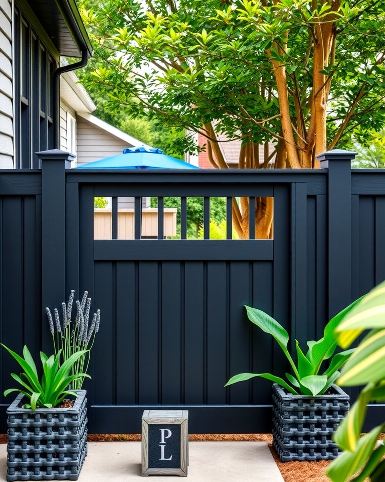 25 Black Fence Ideas for Modern Outdoor Spaces