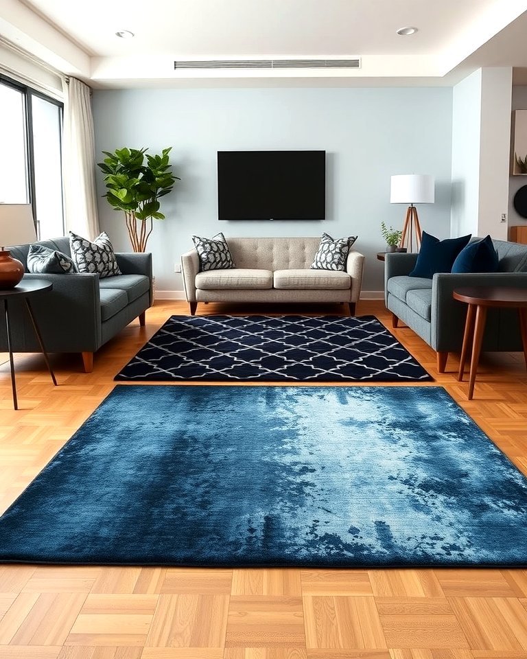 25 Bold Black and Blue Living Room Ideas for a Statement