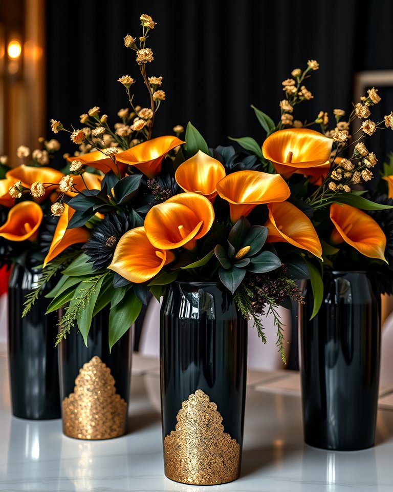 25 Stunning Black and Gold Centerpiece Ideas for Your Home