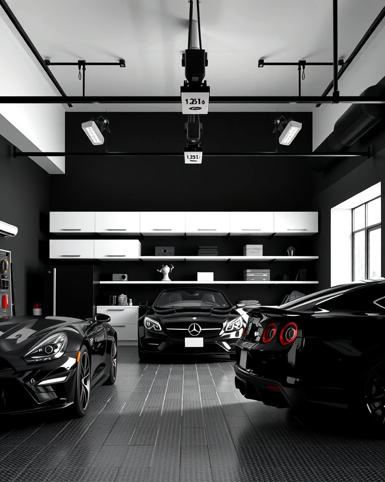 25 Black Garage Ideas for a Sleek and Functional Space
