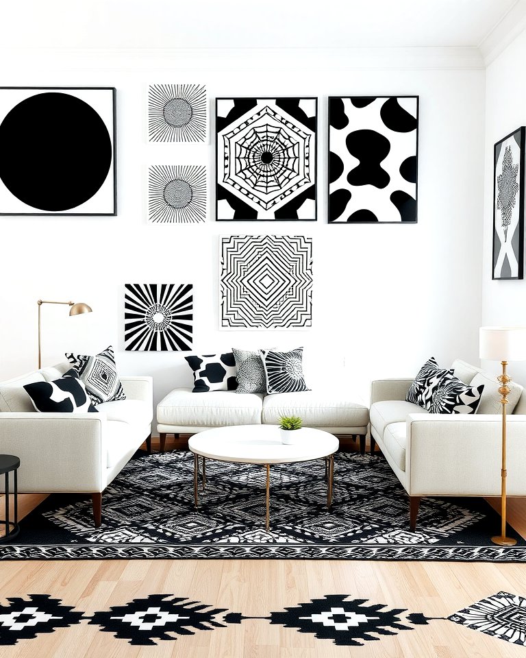 25 Black and White Living Room Ideas for a Classic Look