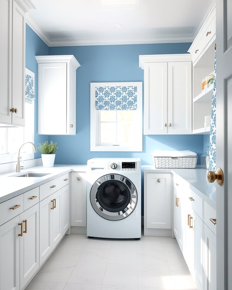 25 Blue Laundry Room Ideas for a Fresh and Clean Look