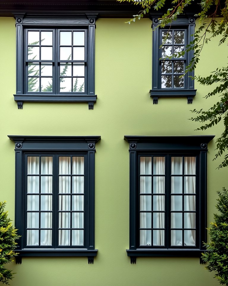 25 Green House Exterior With Black Trim Ideas