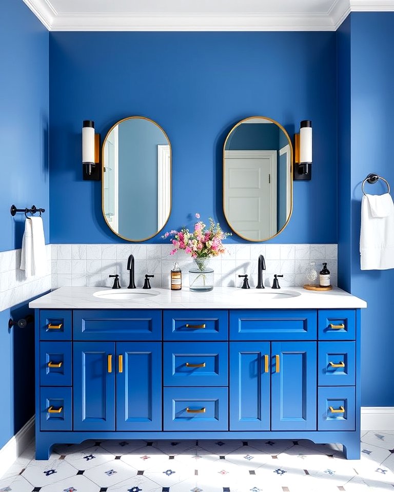 25 Stunning Blue Bathroom Vanity Ideas