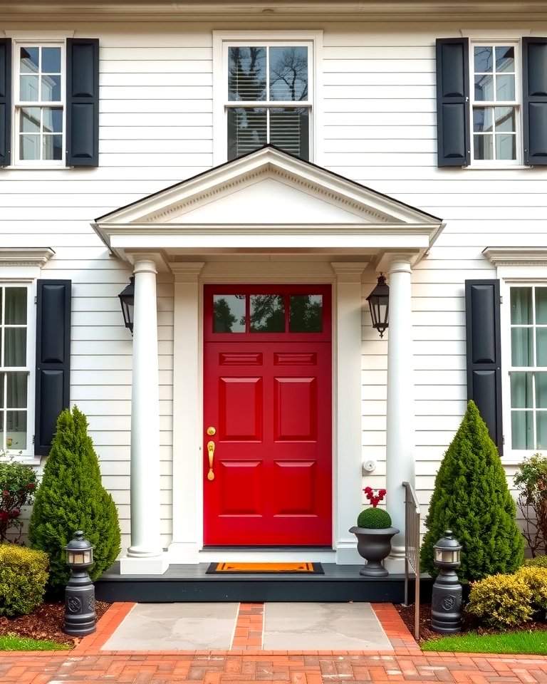 25 Dark Red Front Door Ideas for a Bold Entrance