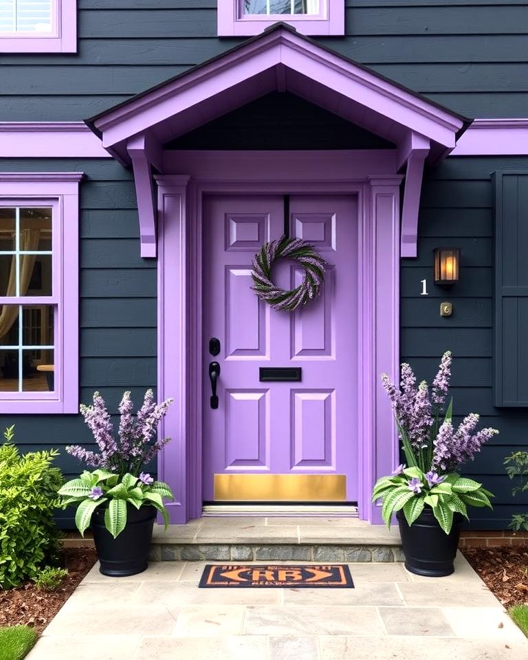 20 Lavender Front Door Ideas for a Welcoming Entrance