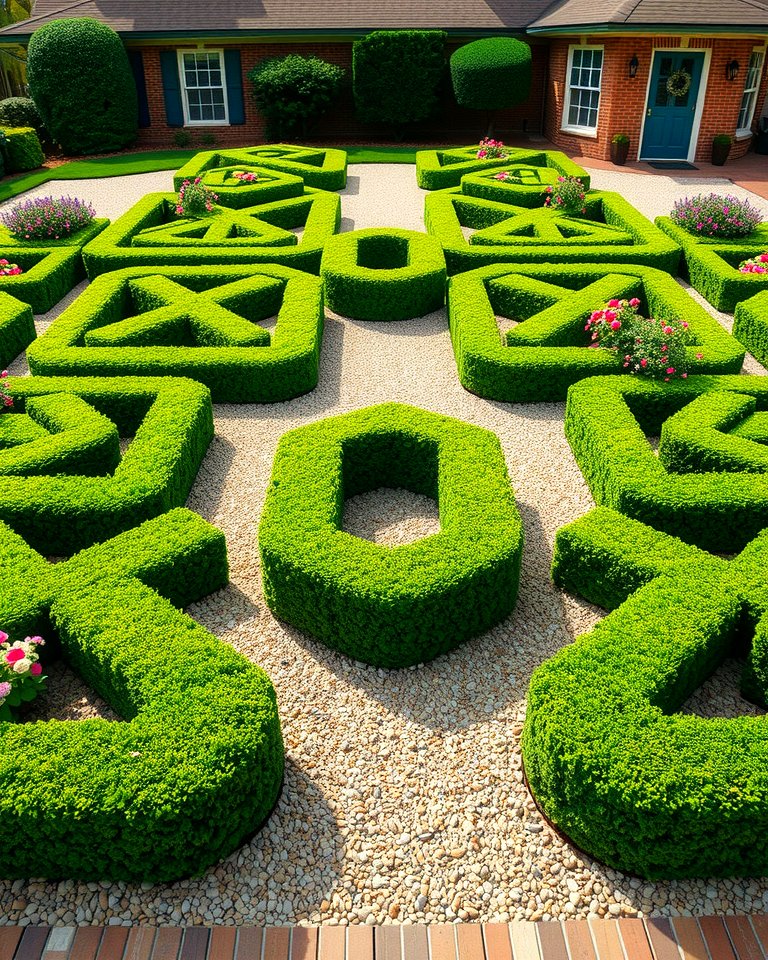 25 Elegant Front Yard Boxwood Design Ideas