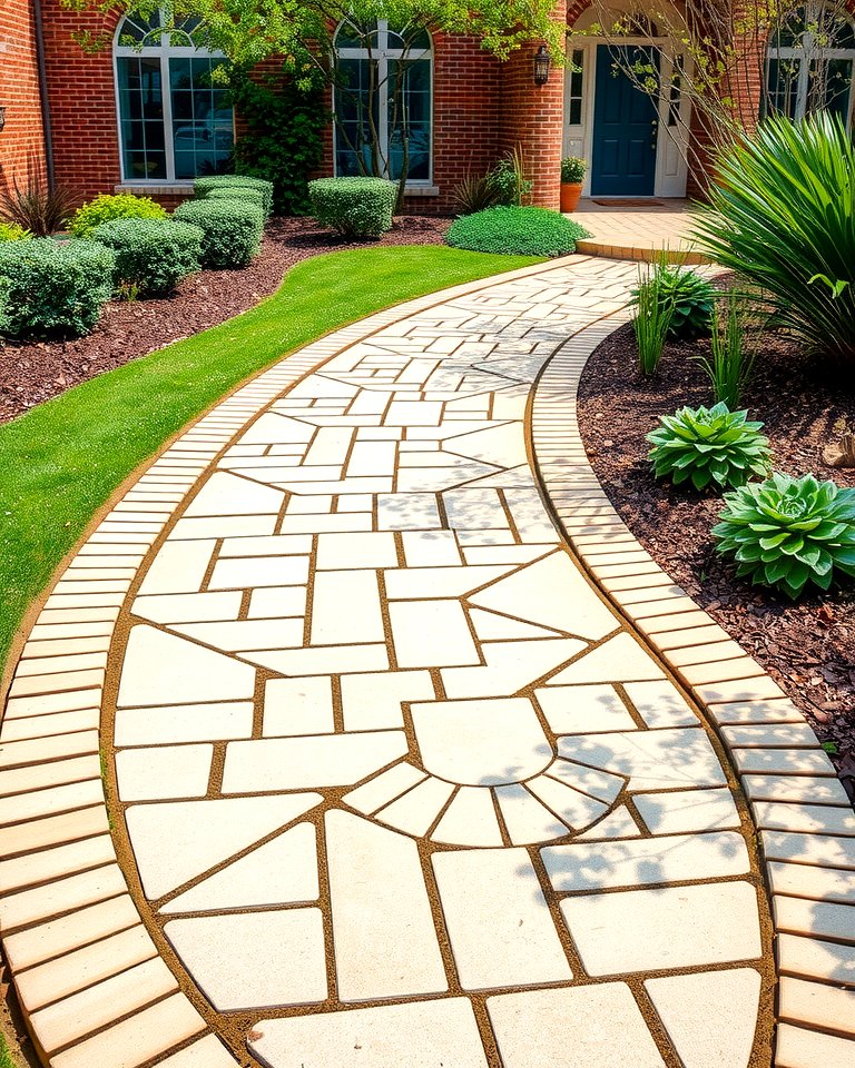 25 Curved Walkway Ideas for a Charming Garden Path