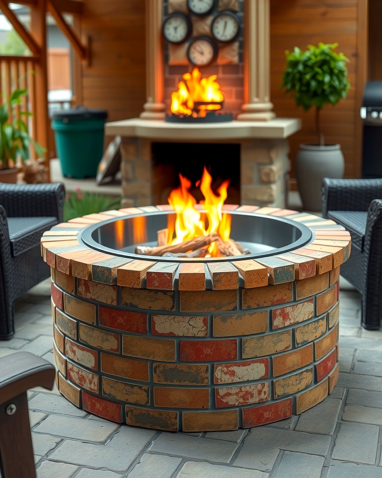 25 Creative Brick Fire Pit Ideas for Your Backyard
