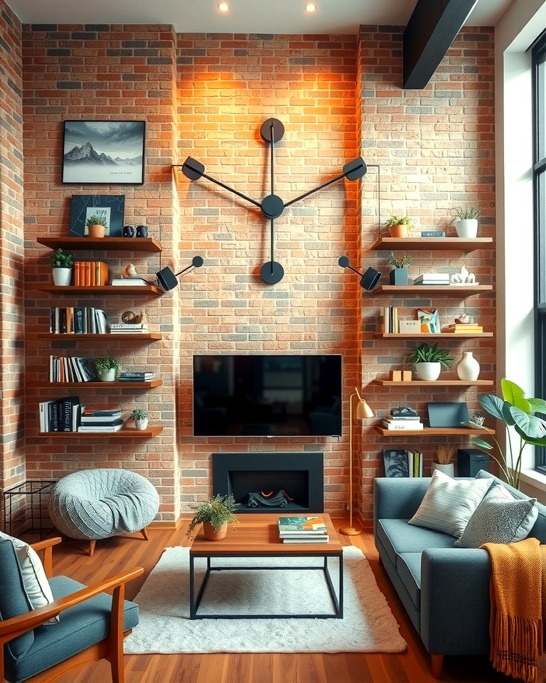 25 Brick Wall Living Room Ideas for a Cozy Feel