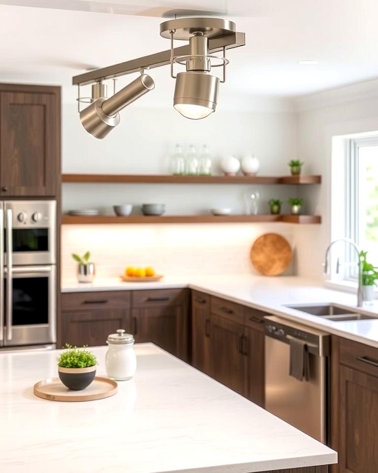 20 Kitchen Track Lighting Ideas for a Bright and Functional Space