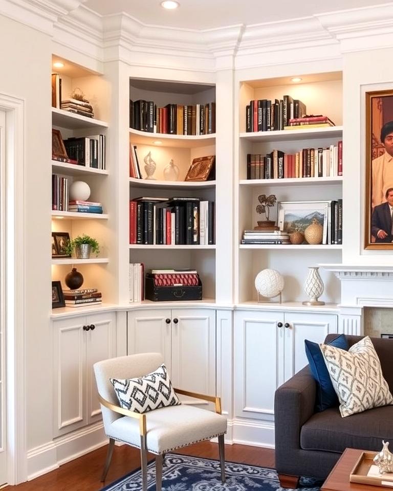 20 Space-Saving Corner Bookshelf Ideas for Your Home