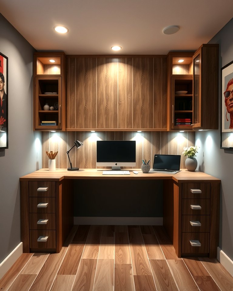 25 Stylish Built-in Desk Ideas for Your Home Office