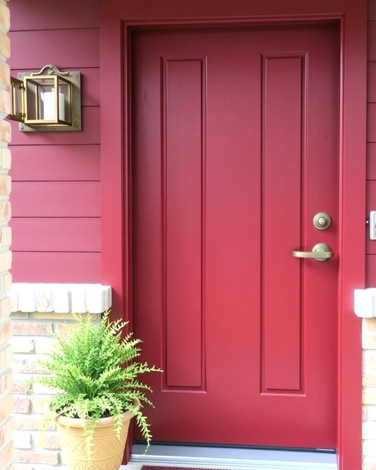 20 Elegant Burgundy Front Door Ideas for Your Home