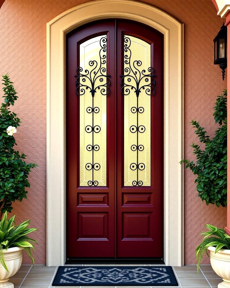 20 Elegant Burgundy Front Door Ideas for Your Home