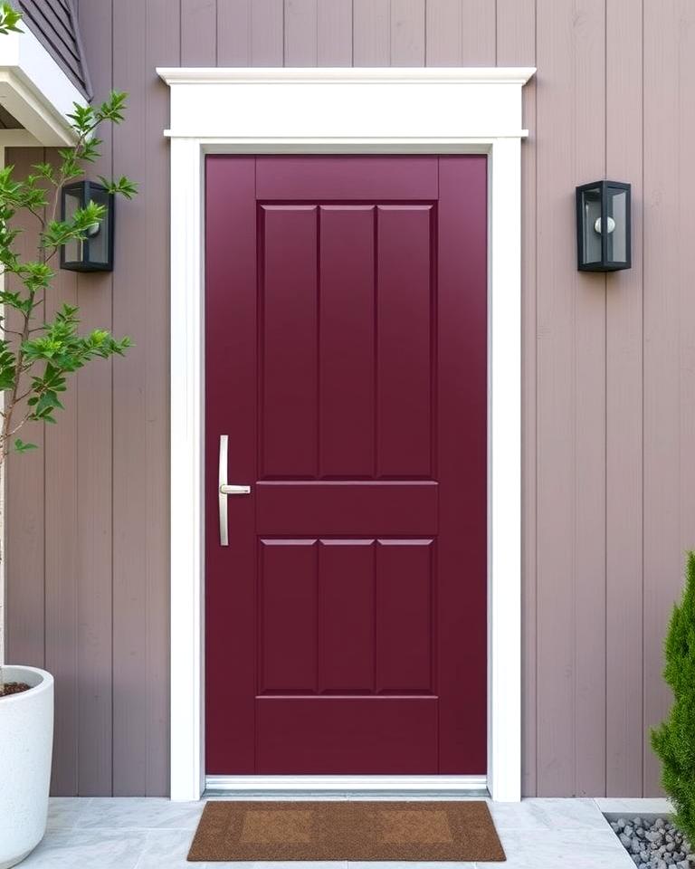 20 Elegant Burgundy Front Door Ideas for Your Home