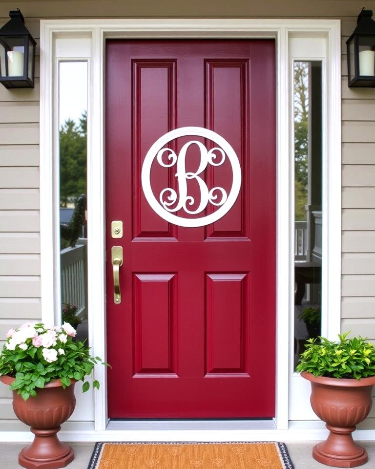 20 Elegant Burgundy Front Door Ideas for Your Home