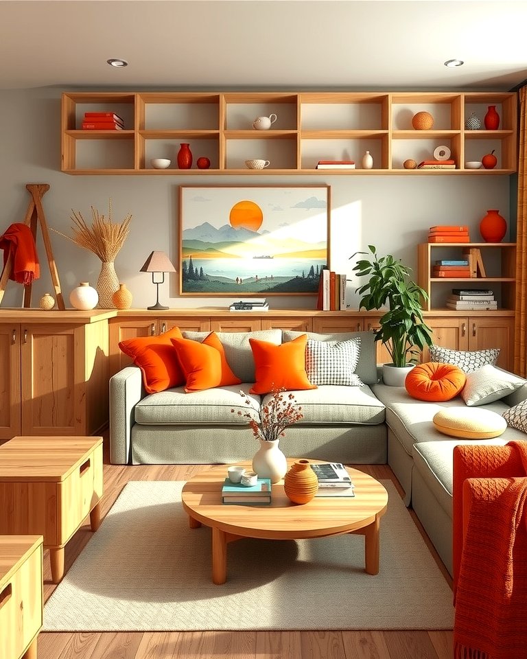 25 Burnt Orange Living Room Ideas for a Warm Ambiance
