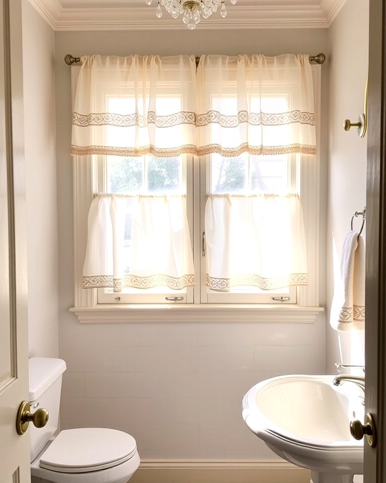 25 Beautiful Bathroom Window Treatment Ideas for Privacy