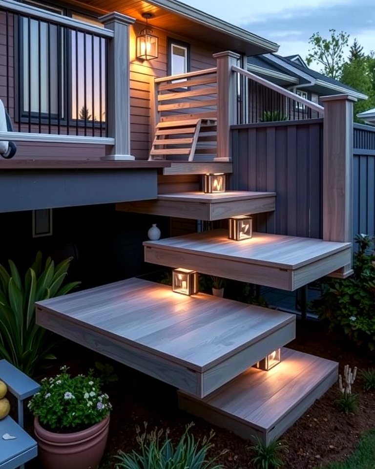 25 Deck Steps Ideas for a Safe and Stylish Entry