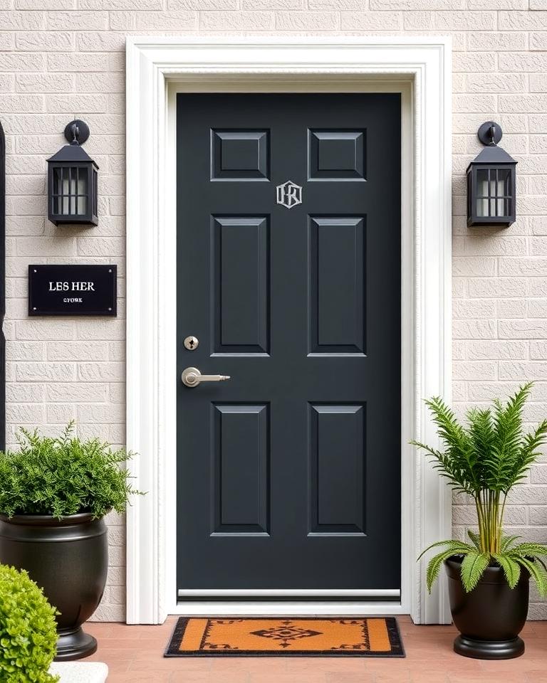 20 Dark Gray Front Door Ideas for a Modern Entryway