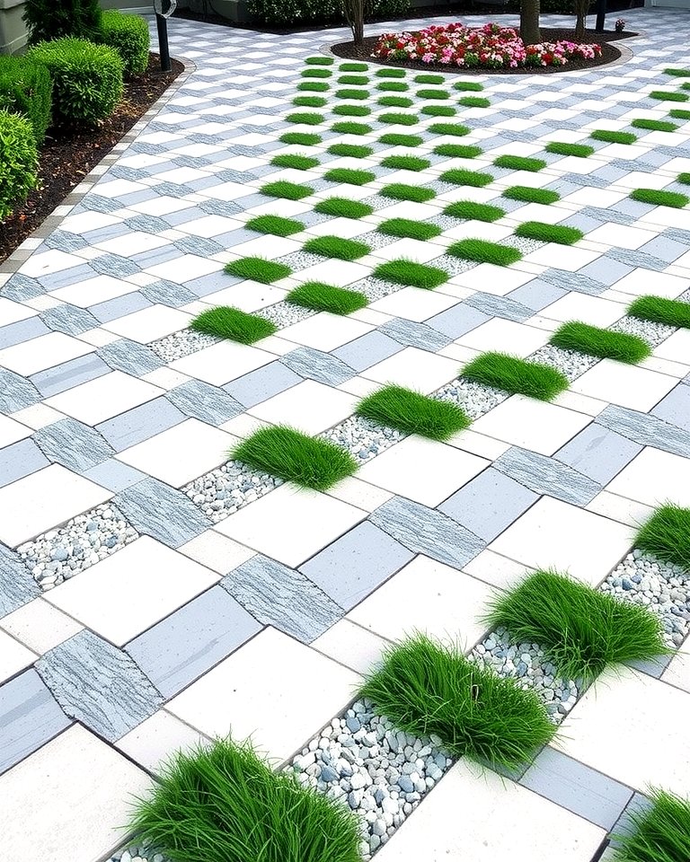25 Concrete Paver Walkway Ideas for Durable Design