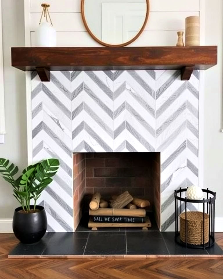 25 Farmhouse Fireplace Tile Ideas for a Rustic Look