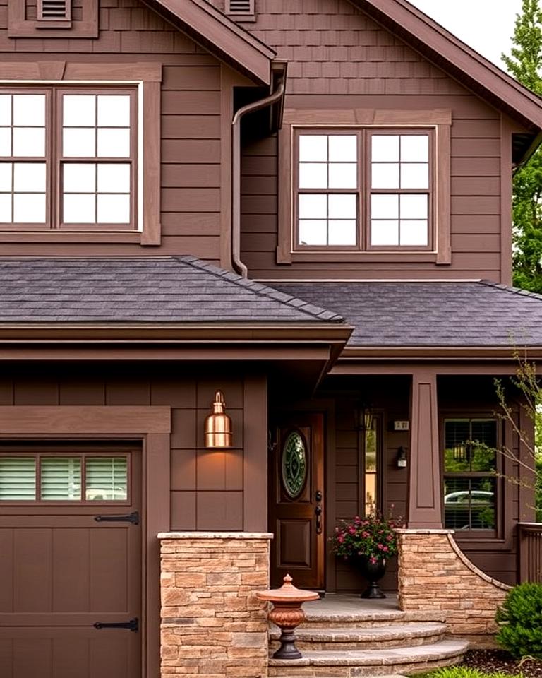 20 Chocolate Brown House Exterior Design Ideas