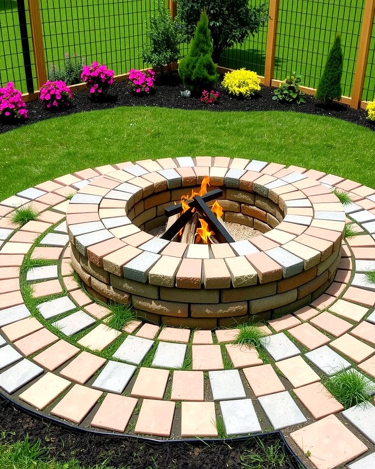 25 Creative Brick Fire Pit Ideas for Your Backyard